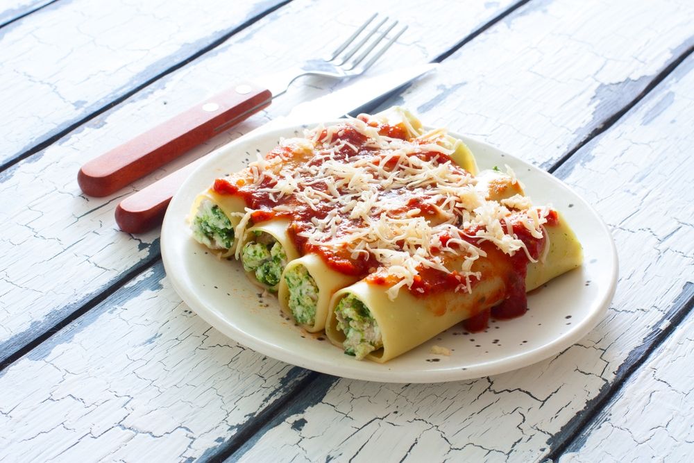 Sabor y nutrición: canelones vegetarianos de espinacas y queso