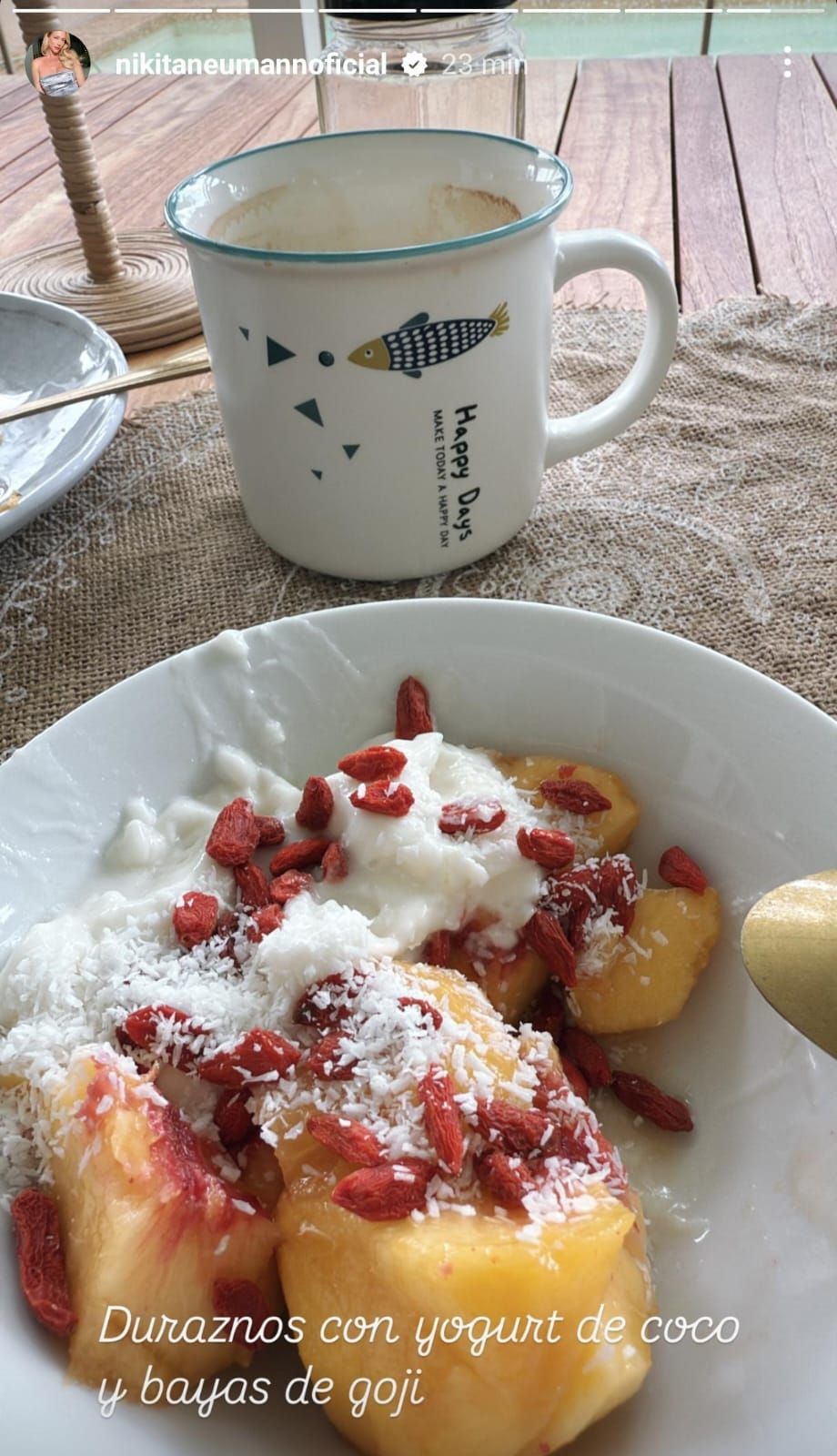El desayuno súper fit y rico de Nicole Neumann: mirá la idea que tuvo