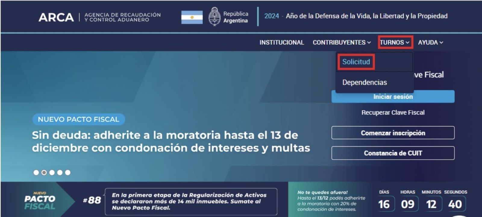 ARCA: cómo solicitar un turno para ser atendido en una dependencia