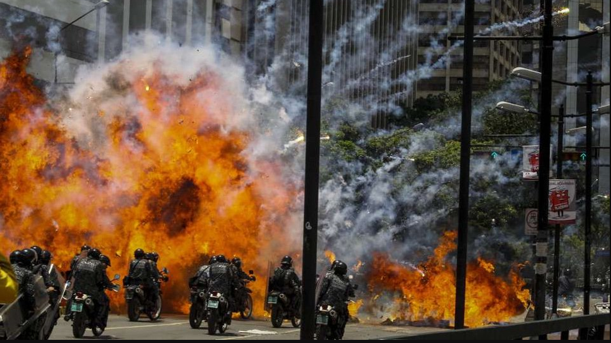 Represión, balas y muertos en Venezuela