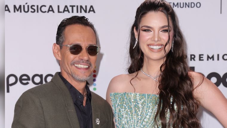 Engamados de verde, Marc Anthony y Nadia Ferreira se robaron toda la ...