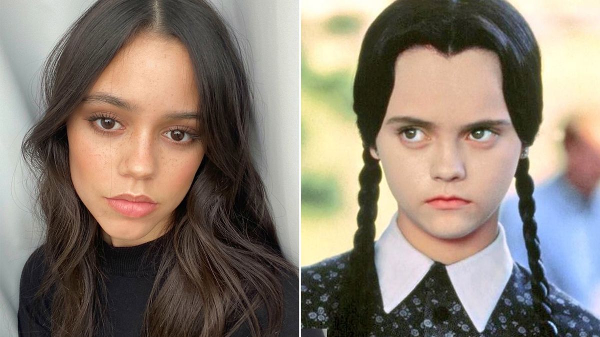 Mirá cómo luce Jenna Ortega en la piel de Merlina Addams