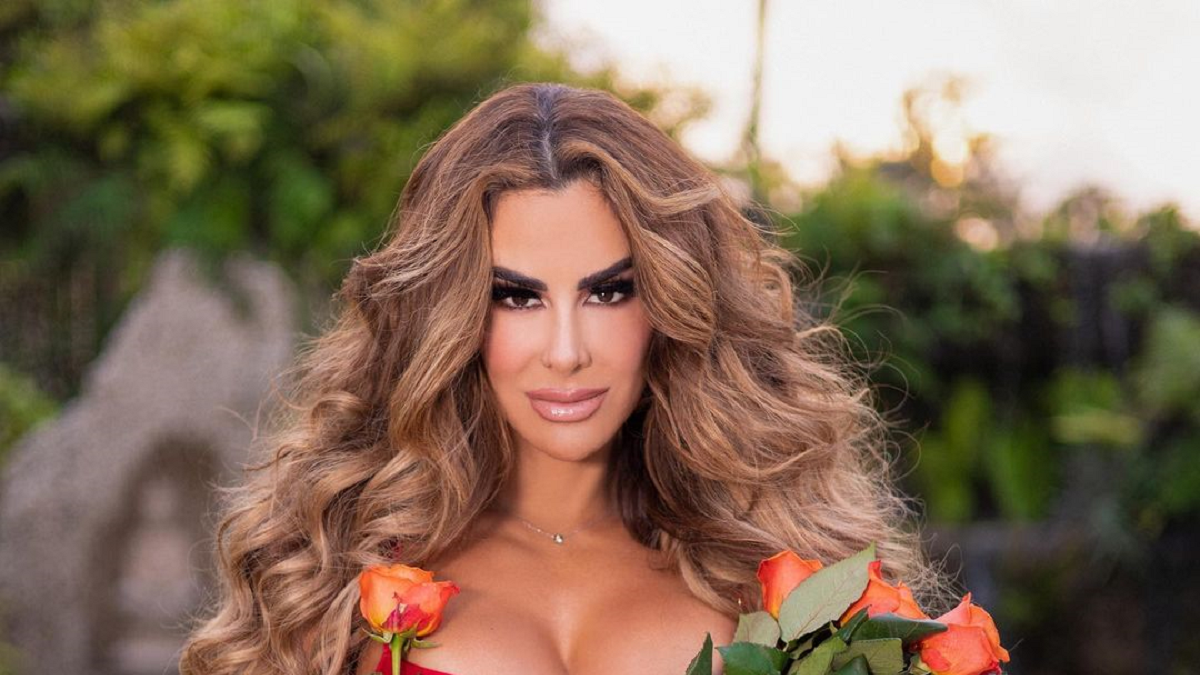 Con un conjunto de San Valentín, Ninel Conde presume su escultural cuerpo