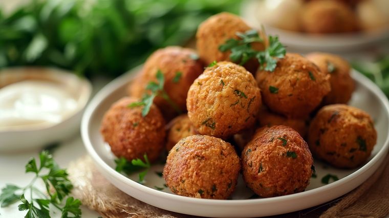 Receta de falafel con garbanzos secos: ¡textura perfecta!.