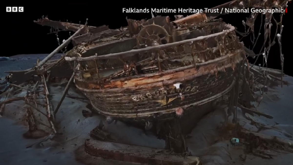 Las extraordinarias imágenes que muestran el barco hundido en la ...