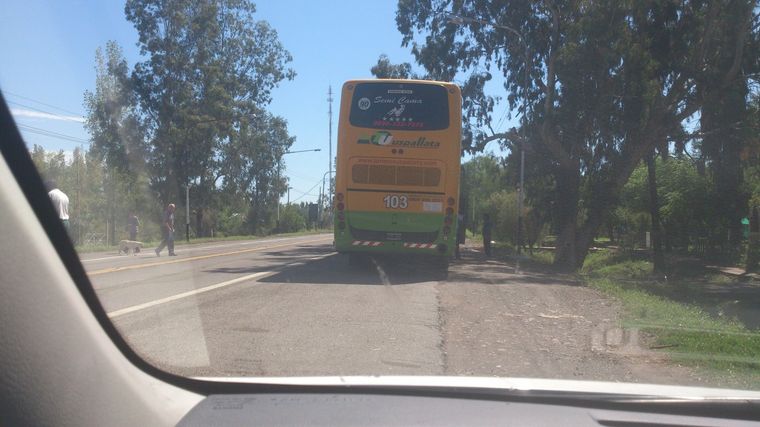 Colectivos infractores en el fin de semana largo
