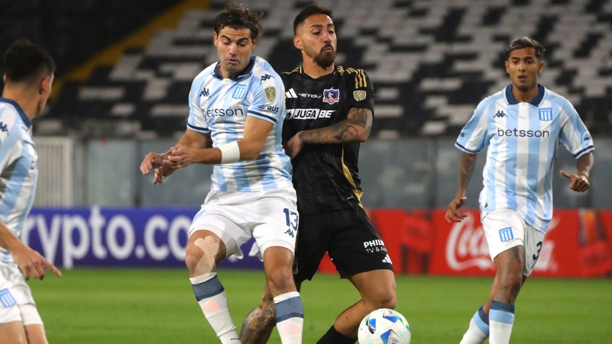 Agónico empate 1-1 de Racing ante Colo Colo en un Monumental sin público