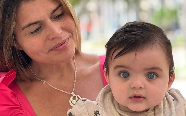 Angie Balbiani preocupó con fotos de su pequeño hijo desde el sanatorio