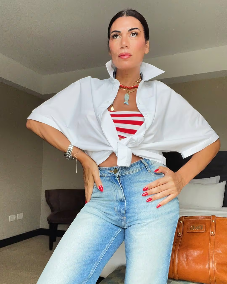 Flor de la V deslumbró en Mendoza con un look relajado y súper canchero