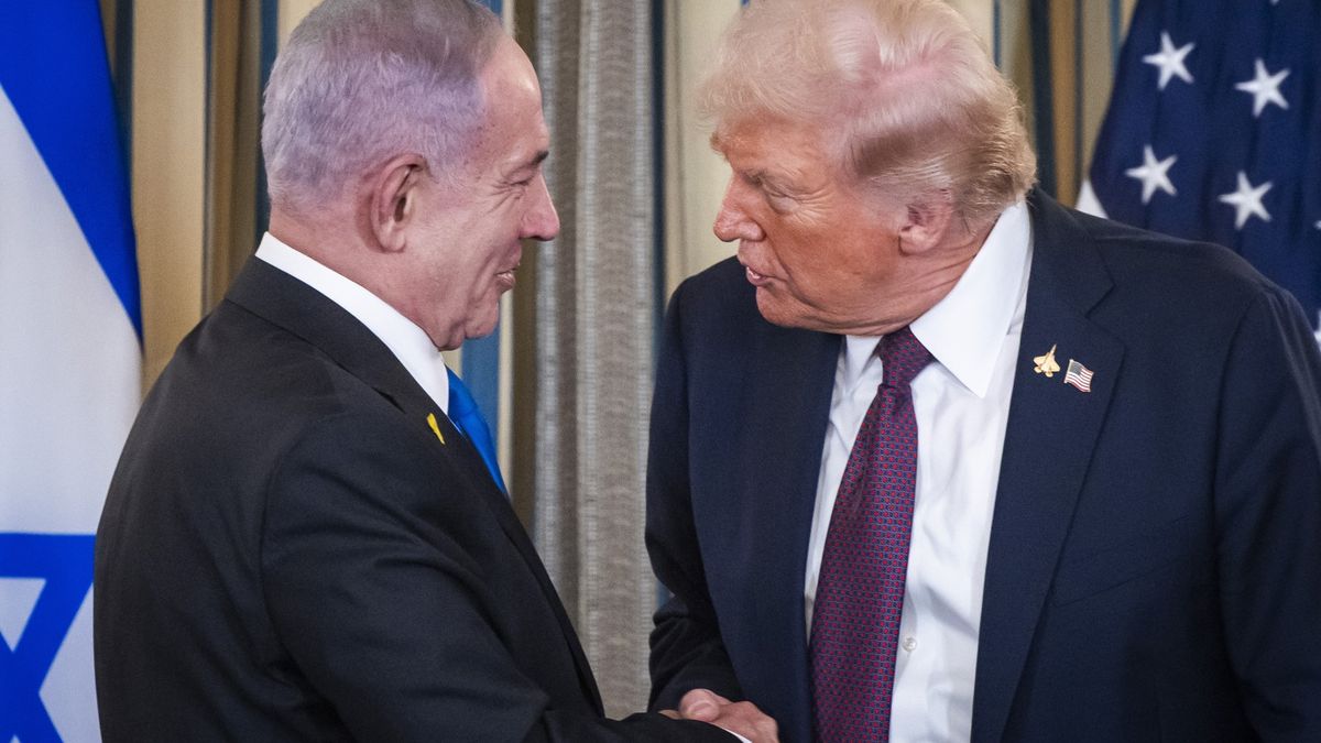 Donald Trump anunció un alto el fuego inmediato en la Franja de Gaza tras reunirse con Benjamín ...