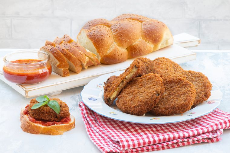 Receta de milanesas de berenjenas sin carne, ideal para vegetarianos.