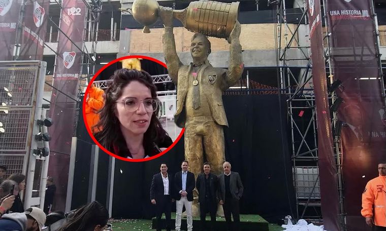 La escultora de la estatua de Gallardo reveló el insólito motivo del ...