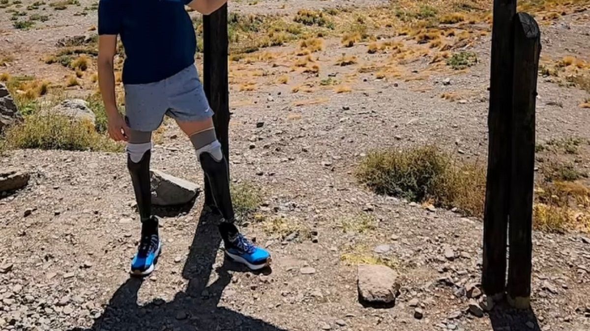 La increíble hazaña en el Aconcagua de un corredor doblemente amputado