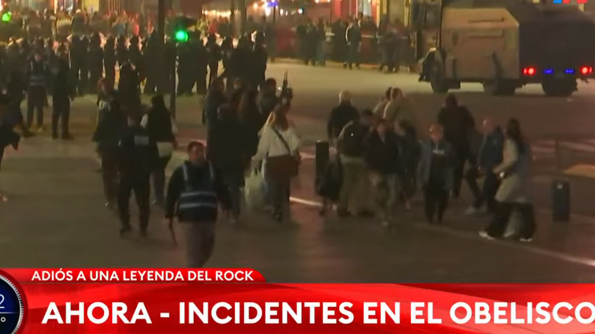 La Policía dio por terminado el banderazo en el Obelisco y hubo algunos ...