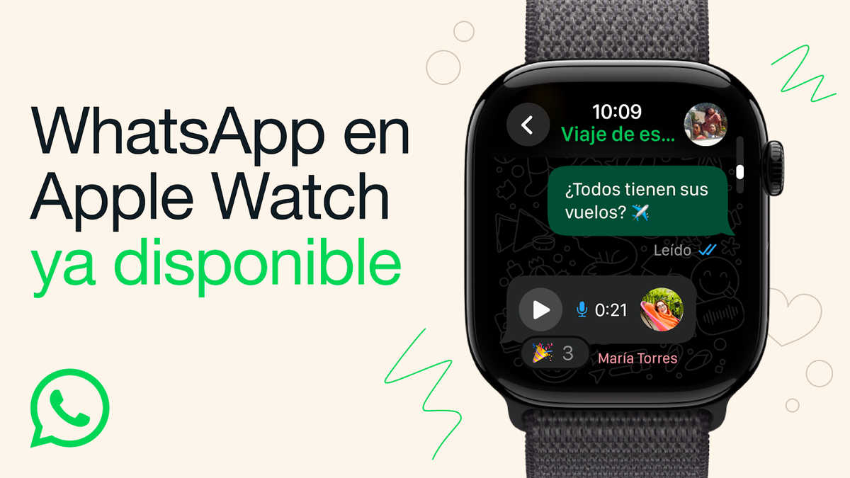 WhatsApp llegó al Apple Watch: mensajes, llamadas y voz desde la muñeca
