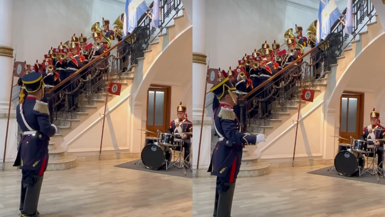 Impresionante: los Granaderos a Caballo interpretaron el clásico de ...