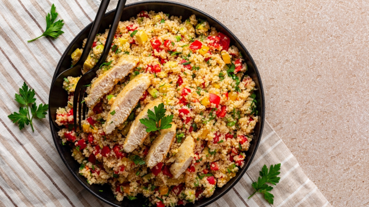 Sabor mediterráneo en casa: cuscús de pollo y verduras