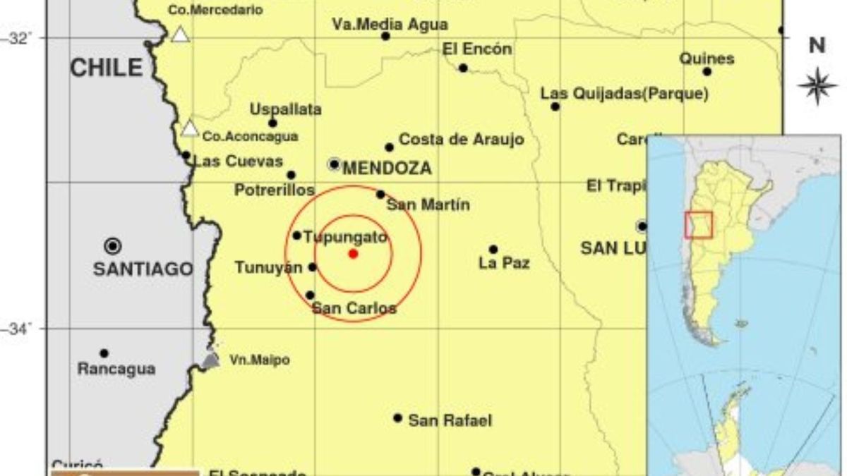 Tembló en Tunuyán y se sintió en el Gran Mendoza