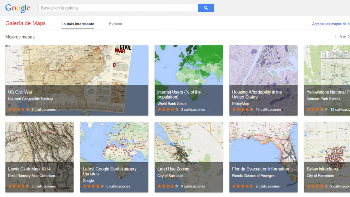 Google lanzó sus listas de mapas, para comprender el mundo