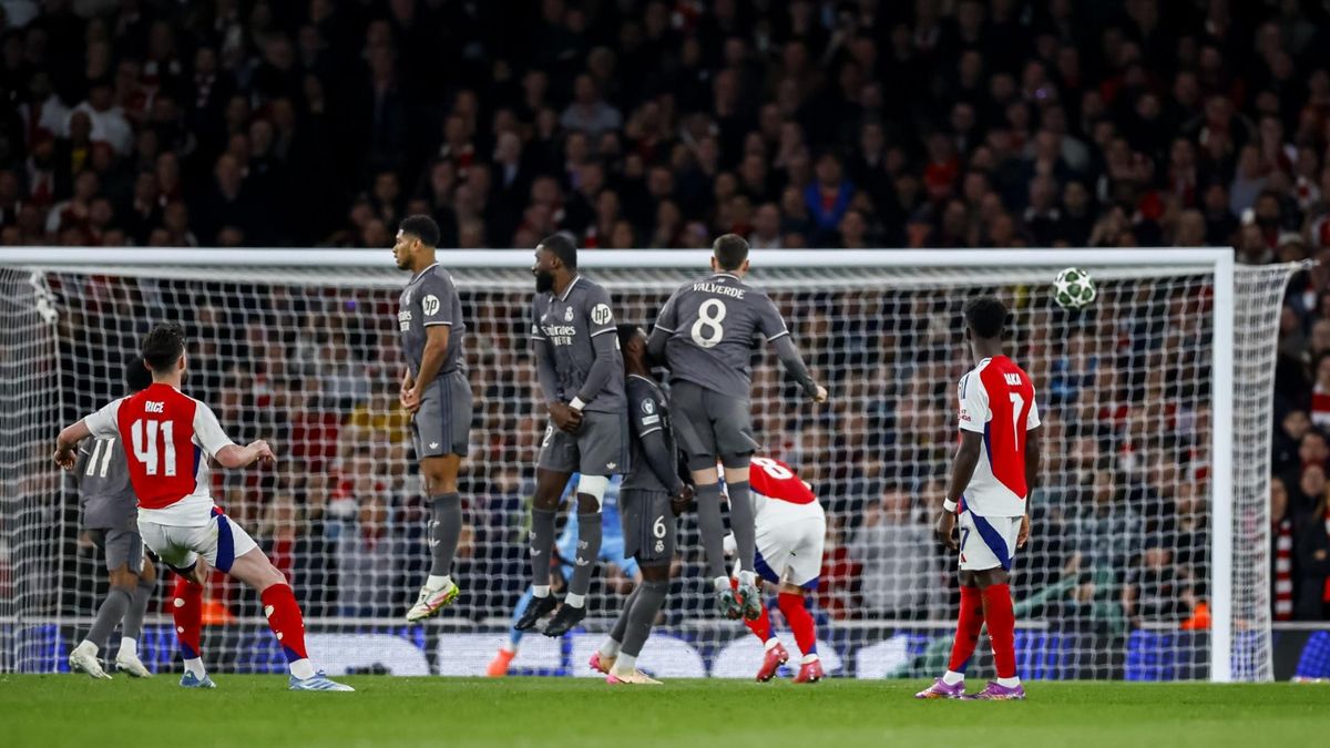 Arsenal vapuleó al Real Madrid con dos golazos de Rice: 3-0 y a un paso ...