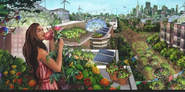 Solarpunk: el género de ciencia ficción que se convirtió en un movimiento optimista por el futuro