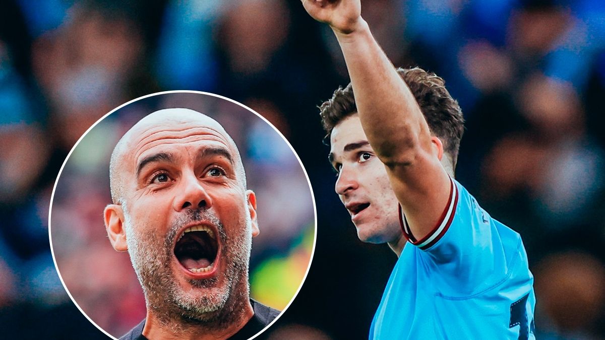 Guardiola comparó a Julián Álvarez con otro delantero de elite que ...