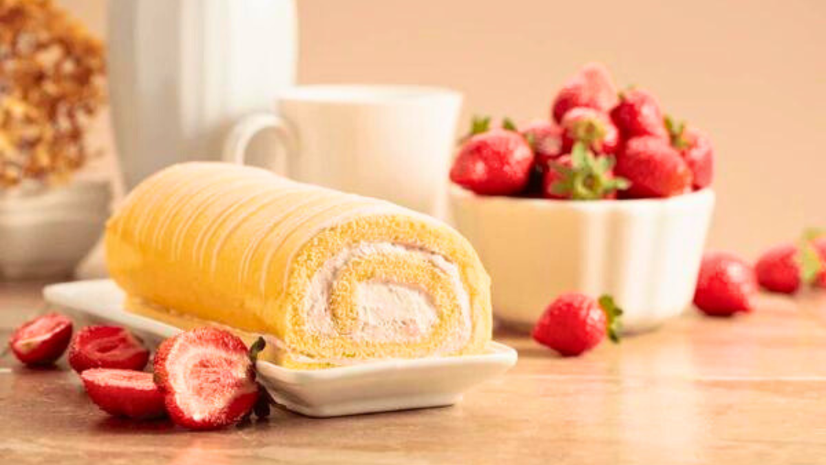 Receta fácil de pionono relleno con nata