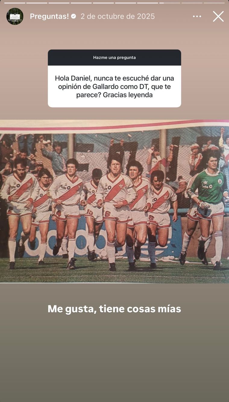 Daniel Passarella habló por primera vez sobre Gallardo como DT y dejó ...