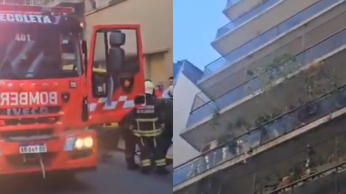 Se incendió el quinto piso de un edificio de Recoleta: un muerto