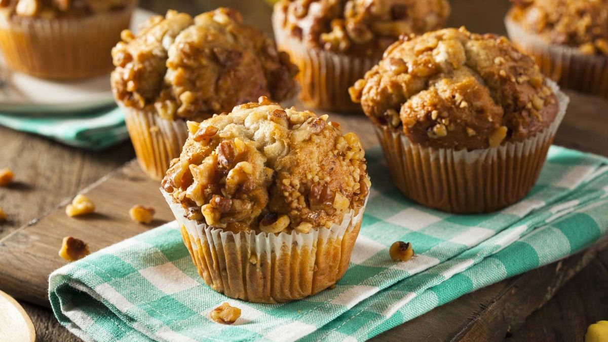Muffins de plátano y nueces: Deliciosos y listos en solo 7 sencillos pasos