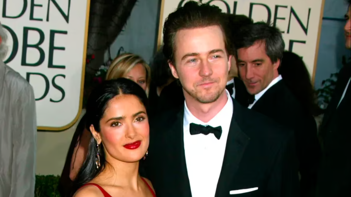 Por qué se separaron de mala manera Salma Hayek y Edward Norton