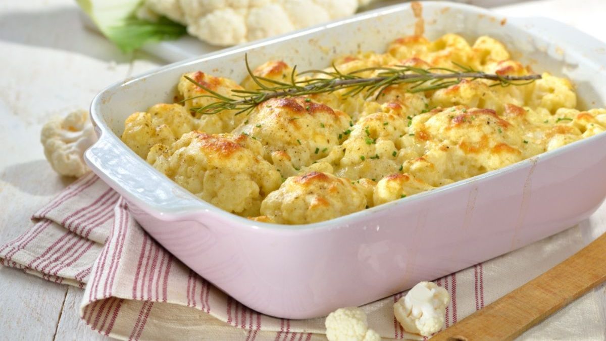 Receta de gratinado de coliflor con queso para toda la familia
