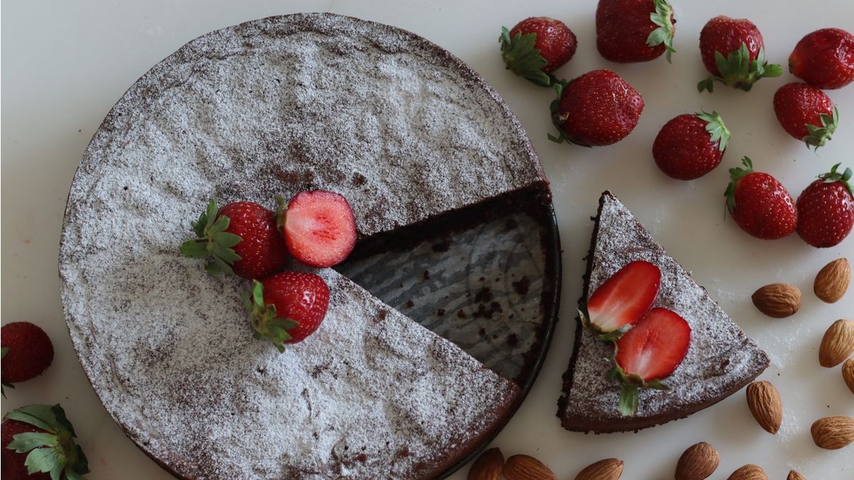 Torta Caprese, un postre clásico de Italia, delicioso y muy simple de ...