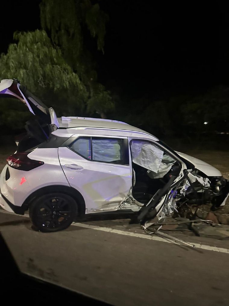 Video: fuerte accidente de tránsito en el Parque General San Martín