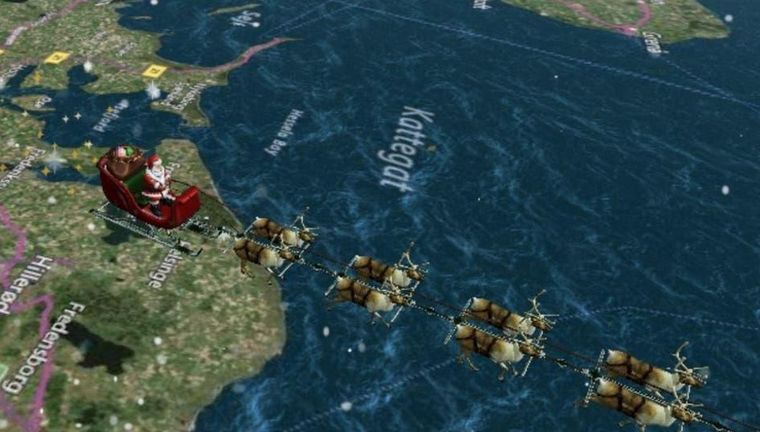 ¿Dónde está Papá Noel? Seguí en tiempo real su recorrido por el mundo