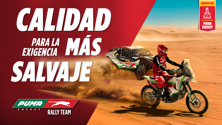 El Puma Energy Rally Team en la línea de largada del Dakar 2026